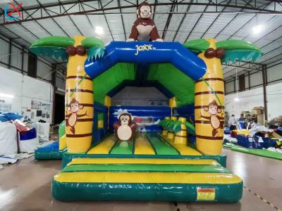 China Commercial Jungle Monkey Inflatable Bounce House Combo Jumping Castle for sale