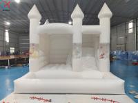 China Wedding Jumping Castle Bounce House With Pool Inflatable White Bouncy House for sale