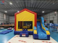 China Factory Moonwalk Inflatable Bouncer Jumping Castle Bounce House Combo With Slide for sale