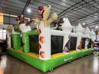 China Manufacturer Inflatable Fun City Inflatable Bouncer Jumping Castle With Slide for sale