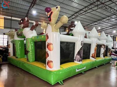 China Manufacturer Inflatable Fun City Inflatable Bouncer Jumping Castle With Slide for sale