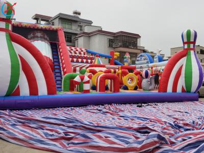 China Customized Huge Circus Inflatable Fun City Inflatable Bouncy House Slide Castle for sale