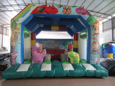 China Fire Resistance PVC Kids Inflatable Bounce House / Commercial Dinosaur Bouncy Castle for sale