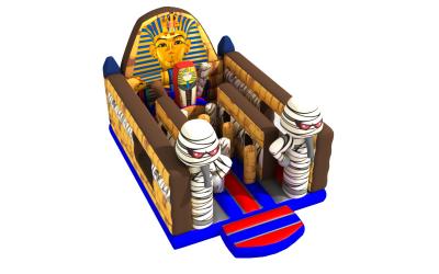 China Egyptian Mummy Pharaohs Themed Inflatable Jump House Without Roof 4.5x7x4m for sale