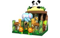 China Digital Printing Commercial Inflatable Water Slides Elephant Standard / Panda Inflatable Dry Slide for sale