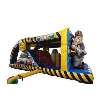 China Customizable Inflatable Obstacle Course with Quadruple Stitching and Fireproof PVC Material for Outdoor Entertainment for sale