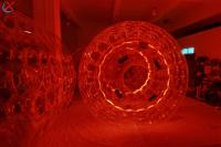 China Factory LED Light PVC Roller Tube Roller Ball Game Inflatable Body Zorb Ball for sale