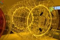 China Factory LED Light PVC Roller Tube Roller Ball Game Inflatable Body Zorb Ball for sale
