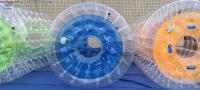 China Factory LED Light PVC Roller Tube Roller Ball Game Inflatable Body Zorb Ball for sale