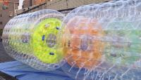 China Factory LED Light PVC Roller Tube Roller Ball Game Inflatable Body Zorb Ball for sale
