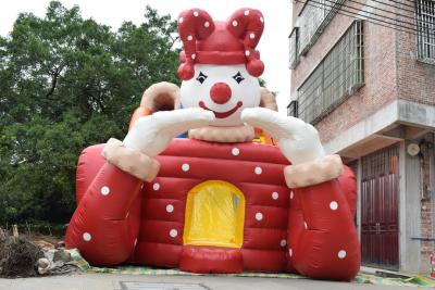 China Commericlal Giant Inflatable High Dry Slide Circus Clown Eco - Friendly for sale