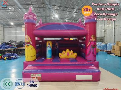 China Factory Inflatable Bounce House Pink Color Princess Girls Inflatable Castle for sale