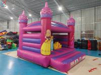 China Factory Inflatable Bounce House Pink Color Princess Girls Inflatable Castle for sale