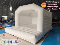 China Commercial Wedding White Castle Inflatable Bounce House 5m For Party for sale