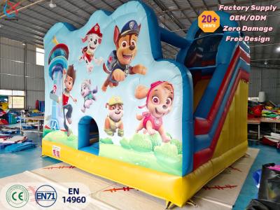 China Manufacturer Paw Patrol Inflatable Bounce House with Slide Inflatable Combo for sale