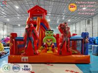 China Commercial The Avengers Heros Inflatable Bounce House with Slide Combo Castle for sale