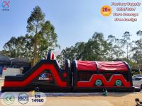 China Manufacturer Long Inflatable Obstacle Course Inflatable Game Bounce House For Kids for sale