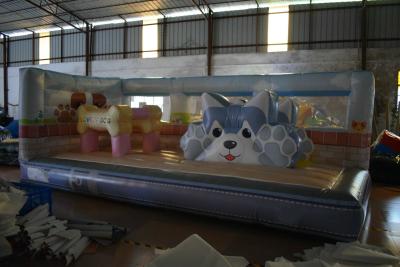 China Lovely Doggie Kids Inflatable Bounce House With Slide For Kindergarden Small Inflatable Slide For Kids for sale