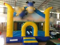 China Commercial Yellow Cartoon Inflatable Bouncy House Inflatable Castle For Kids for sale