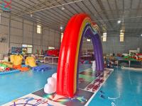 China Commercial Rainbow Unicorn Inflatable Arch with Custom Logo for Events & Parties for sale