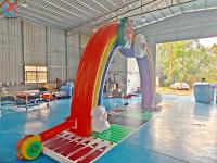 China Commercial Rainbow Unicorn Inflatable Arch with Custom Logo for Events & Parties for sale