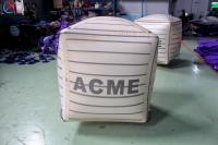 China Custom Inflatable Paintall Bunkers ACME Wooden Crate Prop for Simulation Gun Battle Game for sale