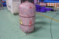 China Custom Inflatable Paintall Bunkers Flammable Gas Cylinder Prop For Gun Game for sale