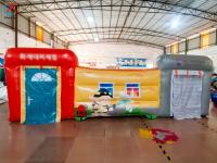 China Commercial Fire Safety Themed Inflatable Fire Escape Maze for Kids Educational Events for sale