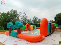 China Commercial Inflatable Orange City Roadway Race Track for Kids Ride-On Cars for sale