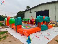 China Commercial Inflatable Orange City Roadway Race Track for Kids Ride-On Cars for sale