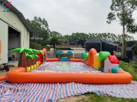 China Commercial Inflatable Orange City Roadway Race Track for Kids Ride-On Cars for sale