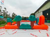 China Commercial Inflatable Orange City Roadway Race Track for Kids Ride-On Cars for sale