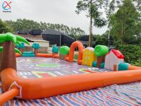 China Commercial Inflatable Orange City Roadway Race Track for Kids Ride-On Cars for sale