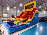 China Commercial Grade Inflatable Water Slide with Pool for Kids & Adults Events for sale