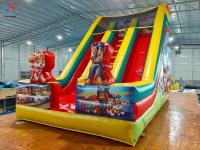 China Commercial PAW Patrol Inflatable Dry Double Slide for Outdoor Events for sale