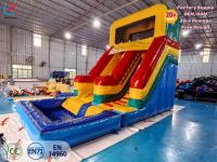 China Commercial Grade Inflatable Water Slide with Pool for Kids & Adults Events for sale