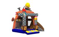China Lovely Inflatable Construction Site Combo Bouncy Castle With Digital Printing for sale
