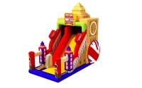 China Big Ben Castle PVC Material Inflatable High Dry Slide For 5 - 10 Children for sale
