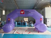 China Heavy-Duty PVC Inflatable Arch Custom Printed Air Tight for Events Races & Promotions for sale