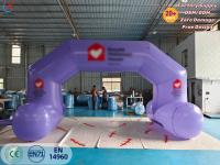 China Heavy-Duty PVC Inflatable Arch Custom Printed Air Tight for Events Races & Promotions for sale