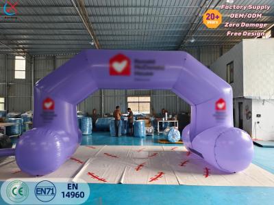 China Heavy-Duty PVC Inflatable Arch Custom Printed Air Tight for Events Races & Promotions for sale
