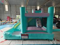 China Commercial-Grade PVC Pastel Bouncy Castle with Slide for Kids Parties & Events for sale