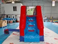 China Red & Blue Inflatable Water Slide with Pool Commercial Grade for Kids Parties for sale