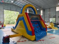 China Colorful Inflatable Water Slide with Pool Commercial Grade for Kids Parties & Summer Fun for sale