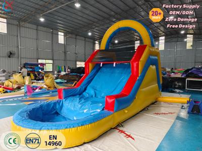 China Colorful Inflatable Water Slide with Pool Commercial Grade for Kids Parties & Summer Fun for sale