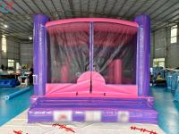 China Manufacturer PVC Inflatable Bounce House Pink Purple Commercial Jumping Castle Party Rental for sale