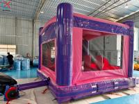 China Manufacturer PVC Inflatable Bounce House Pink Purple Commercial Jumping Castle Party Rental for sale
