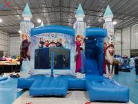 China High Quality Frozen Themed Inflatable Bounce House With Slide For Party Rental for sale