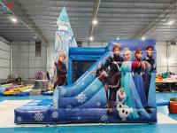 China High Quality Frozen Themed Inflatable Bounce House With Slide For Party Rental for sale