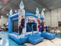 China High Quality Frozen Themed Inflatable Bounce House With Slide For Party Rental for sale